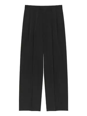 Givenchy Double Pleat Wool Trousers - Black