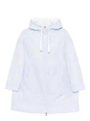 Herno Drawstring Hooded Parka - Light Blue