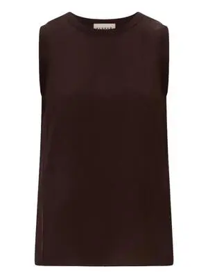 P.a.r.o.s.h P.A.R.O.S.H. Crew Neck Sleeveless Vest Black