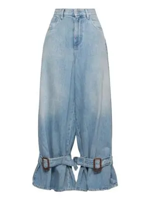 J.W.ANDERSON Belt-loop Wide-leg Jeans - Light Blue