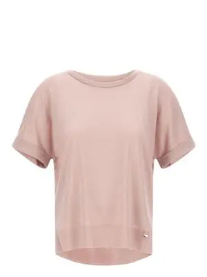 Herno Short Sleeve Knitted Top - Pink