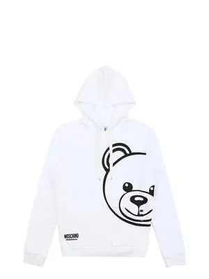 Moschino Teddy Bear Print Hoodie - White