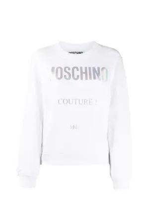 Moschino Printed Hoodie - White