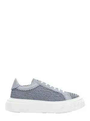 Casadei Woven Platform Low-top Sneakers - Lightblue