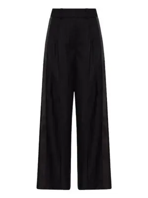 ALLSAINTS Noa Wide-leg Pleated Trousers - Black