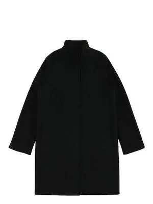 Max Mara Stand-up Collar Coat - Black