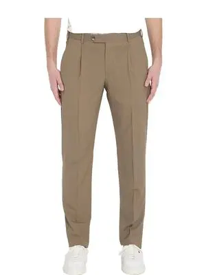 PT TORINO Pt Pantaloni Union Pleated Straight-Leg Trousers