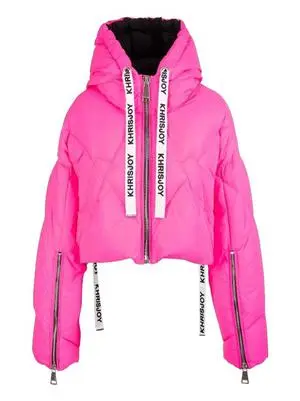 Khrisjoy Cropped Down Puffer Jacket - Pink