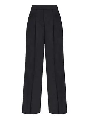 ENTIRE STUDIOS Pleated Wide Leg Trousers - Black
