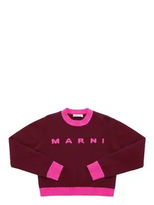 Marni Wool Cashmere Knit Sweater - Brown