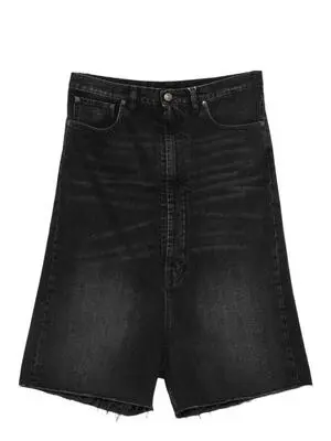 MAISON MARGIELA Raw Hem Denim Shorts - Mediumblack