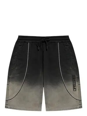 Off-White Drawstring Shorts - Black