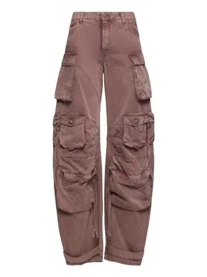 Attico Belt-loop Cargo Jeans - Brown
