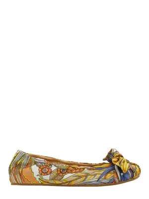 FERRAGAMO Embellished Bow Ballet Flats - Multicolor