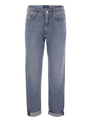 Sportmax Straight Leg Jeans With Belt Loops - Gray