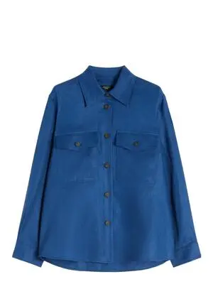 Max Mara Pomposa Button-up Shirt - Cornflower Blue