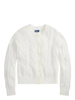 Polo Ralph Lauren Cable Knit Cardigan - White