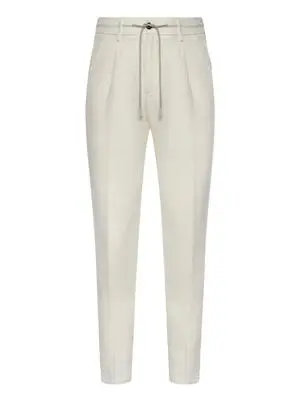Eleventy Drawstring Tapered Pants - White