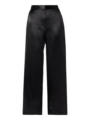 Ulla Johnson Ollie Satin Straight-leg Pants - Black