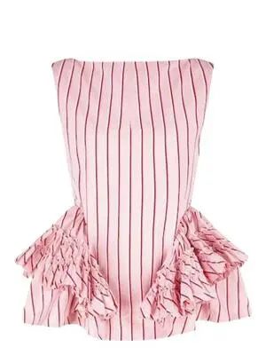 Dries Van Noten Sleeveless Off-the-shoulder Vest - Pink