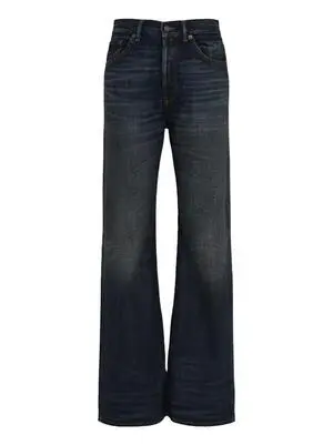 Acne Studios 5-pocket Flared Denim Jeans - Black