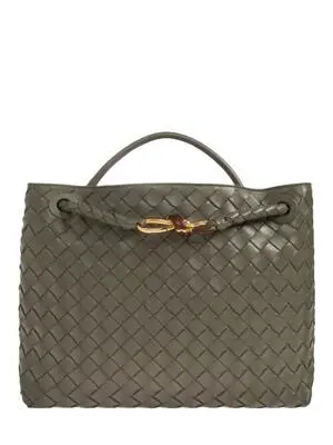 Bottega Veneta Woven Top Handle Bag - Green