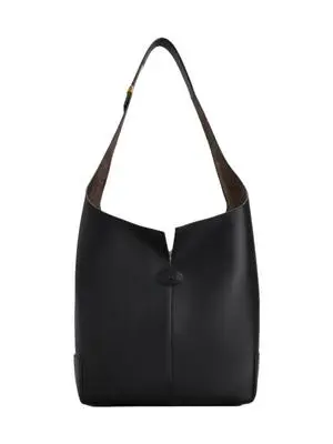TOD'S Di Bag Folio Shoulder Bag - Black