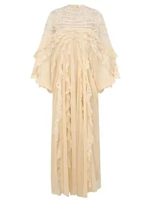 Zimmermann Rebellion Splice Billow Maxi Dress - Cream