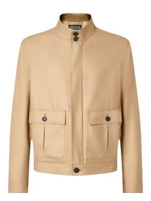 ZEGNA Zegna Stand Collar Front Pocket Jacket
