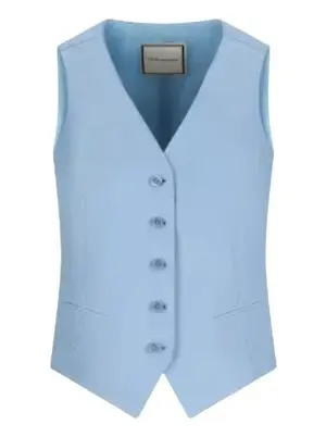 Tagliatore Tagliatore Single-Breasted Waistcoat Light Blue