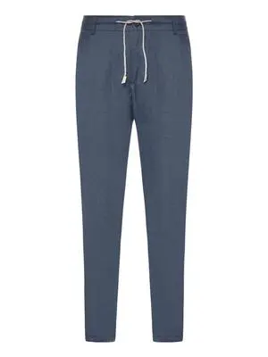 Eleventy Slim Drawstring Pants - Blue