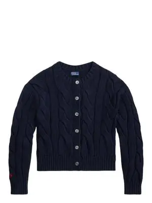 Polo Ralph Lauren Cable Knit Cardigan - Navy Blue