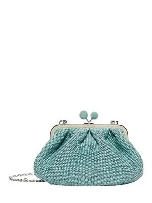 Max Mara Pasticcino Woven Shoulder Bag - Blue