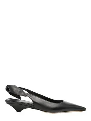 VIC MATIE Pointed Toe Bow Pumps - Black