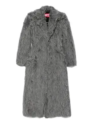 DIESEL® Shaggy Fur Coat - Grey