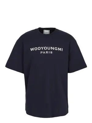WOOYOUNGMI Logo Crew Neck T-shirt - Black