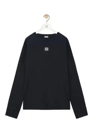 Loewe Long-sleeved Crewneck T-shirt - Black