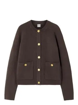 TOTEME Button Detail Cardigan - Black