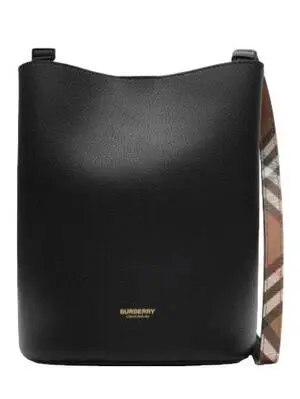 Burberry Burberry Leather Bucket Bag Black