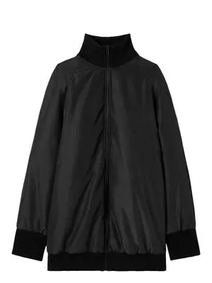 Norma Kamali Oversized Padded Shell Bomber Jacket - Black