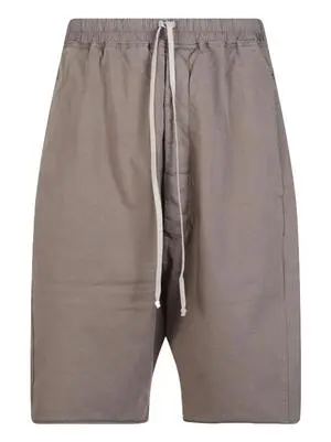 Rick Owens Dropped-crotch Drawstring Shorts - Gray