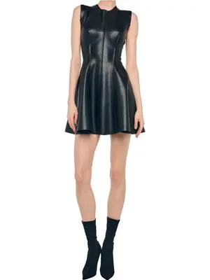 Norma Kamali Sleeveless Grace Mini Dress - Black