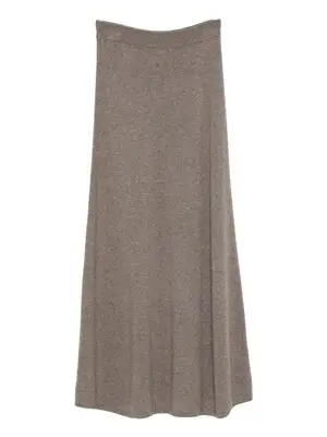 LISA YANG Torie A-line Midi Skirt - Gray