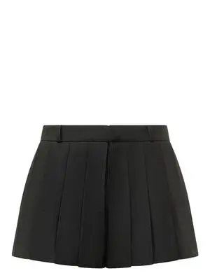 Coperni Pleated Mini Shorts - Black