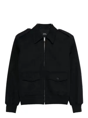 A.p.c. Police" Flap-pocket Bomber Jacket - Black