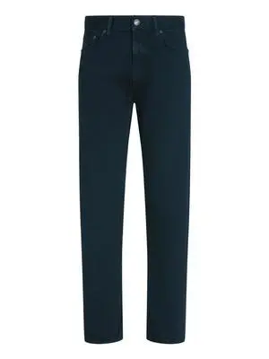 Zegna Roccia Marble Effect Denim Pants - Dark Green