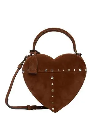 Moschino Love Me Heart-shaped Shoulder Bag - Brown