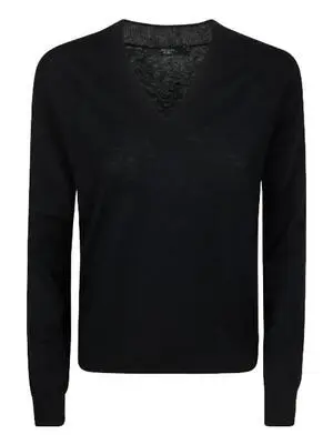 Max Mara V-neck Jumper - Black