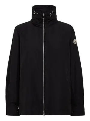 Moncler Tech Hooded Short Parka Jacket - Black