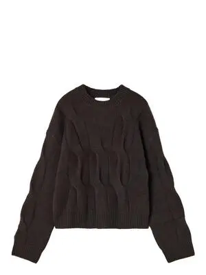 LISA YANG Lisa Yang Sammie Cable Knit Sweater Black